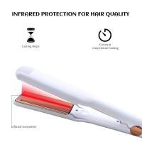 China Professional MCH Ceramic Tourmaline 2 Inch Wide Infrared Hair Straightener Vendor for sale