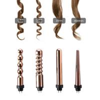 China LCD 5 In 1 Curling Iron Wand Set Adjustable Temperature Wave Curling Iron 100V - 240V for sale