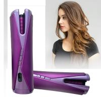 China PTC Cordless Hair Curler , Music Auto Curling Iron USB Travel Rechargeable Hair Curlers for sale