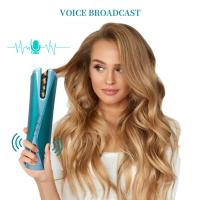 China PTC Cordless Hair Curler , Music Auto Curling Iron USB Travel Rechargeable Hair Curlers for sale
