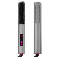 China Professional Custom LCD Hair Straightener Brush , PTC ABS Electric Cold Wind Comb for sale