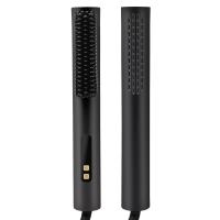 China Professional Custom LCD Hair Straightener Brush , PTC ABS Electric Cold Wind Comb for sale
