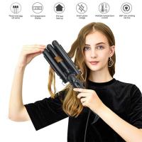 China Hotel Travel 32mm Spiral Curling Wand Curling Tongs For Short Hair for sale