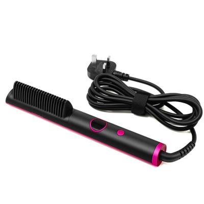 China Negative Ions Electric Hair Brush Anti Scald Hair Straightener Brush for sale