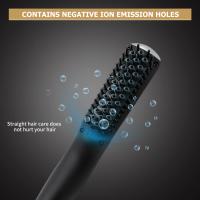 China Premium Beard Electric Hair Brush OEM / ODM Portable Heated Straightener Brush for sale