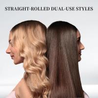 China Anti Scald  PTC Heating Electric Hair Brush Dual Voltage Anion Straightener Comb For Women for sale