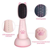 China MCH USB Wireless Electric Hair Brush Mini Travel Oval Hairbrush For Wet Dry Styles For Girls Kids for sale