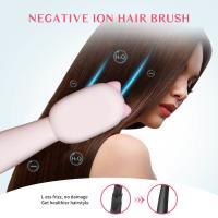 China MCH USB Wireless Electric Hair Brush Mini Travel Oval Hairbrush For Wet Dry Styles For Girls Kids for sale