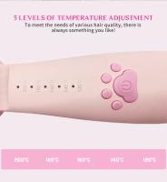 China 2600mAh Cordless Child Electric Hair Brush USB Chargeable Cute Hair Straightener Brush DC 5V 2A for sale