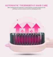China 2600mAh Cordless Child Electric Hair Brush USB Chargeable Cute Hair Straightener Brush DC 5V 2A for sale