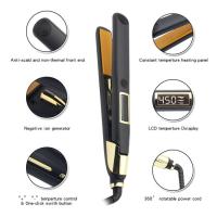China FCC Certificate 30s Heat Up 0.6 Inch Negative Ion Flat Iron Hair Straightener For Men for sale