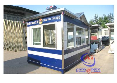 China Color Steel Modular Security Guard House Outdoor Police Prefab House for sale