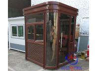 China Solid Steel Prefabricated Security Guard Room Temporary Custom Logo for sale