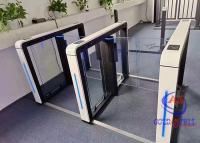 China Custom Color White Access Control Turnstiles Quick Pass Swing Barrier Speed Gate for sale