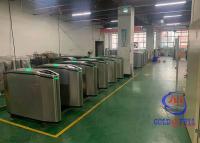 China Dual DC Brushless Motor Flap Turnstile Gate With Temperature Monitoring Access Control System for sale