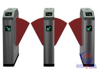 China Outdoor Flap Barrier Gate Swiping Card Barcode Stadium Anti trap Function for sale