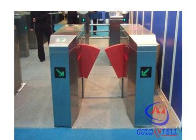 China Fashionable Design Stainless Steel Flap Barrier Turnstile Passage Speed 40 Persons / Min for sale