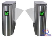 China Stainless Steel Retractable Flap Barrier Gate , Bi - directional Multi Access Control Turnstiles for sale