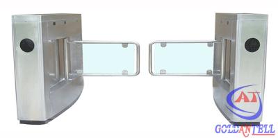 China Semi Automatic Control Passager Security Pedestrian Swing Barrier RS485 / TCP / IP Interface for sale