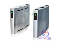 China Entrance Exit Outdoor Flap Barrier Gate , Automatic Waterproof Flap Barrier for Exit Attendance for sale