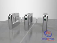China Dual-core Movement / Passage Indicator Swing Turnstile Gate Under IC / ID Card , Ticket System Control for sale