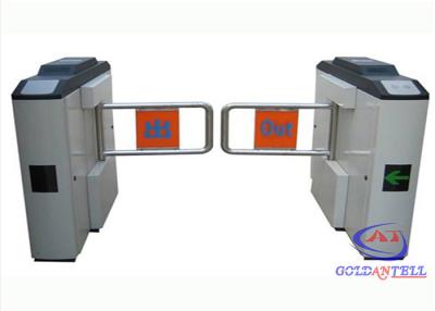 China RFID Biometric Controlled Access Turnstiles With Self-checking Alarm , Swing Barrier for sale