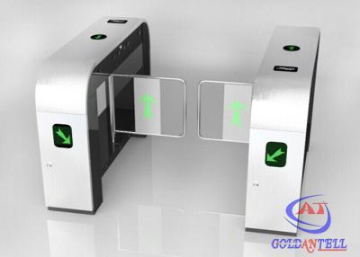 China Security Control Stainless Steel RFID Card Swing Turnstile , Rfid Electric Swing Gate for sale