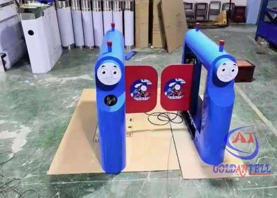 China kindergarten Swing Barrier Gate 600 - 900mm Passage width bi direction adjustable for sale