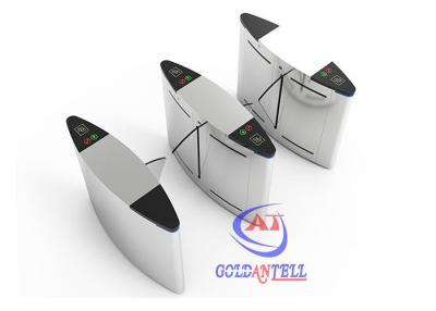 China Fast Speed Security Flap Turnstile Gate With Face Recognition / RFID Access Control for sale