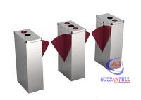 China Robust Flap Barrier Gate DC24V Brush Motor For Bus Station / Office Building for sale