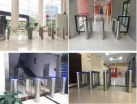 China Security RFID NFC Face Recognition Automatic Swing Door Barrier 2 Way Pedestrian Entrance for sale