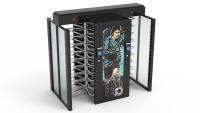 China RFID Card QR Code Fingerprint Facial Full Height Turnstiles For Stadium Outdoor IP62 for sale