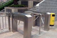 China LED Indicate Access Control Tripod Turnstile Gate / CE Waist Height Turnstiles for sale