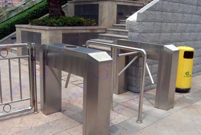 China LED Indicate Access Control Tripod Turnstile Gate / CE Waist Height Turnstiles for sale