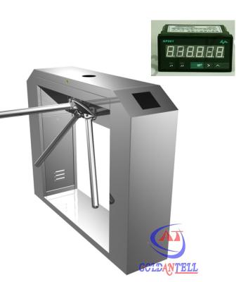 China Rfid Card Tripod Turnstile Gate With Counter For Visitor Magement System for sale