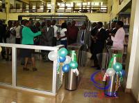 China High Speed Glass Lane Flap Turnstile Barrier Gate for sale