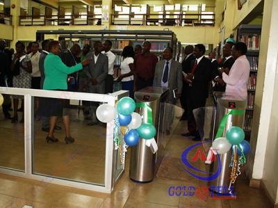 China High Speed Glass Lane Flap Turnstile Barrier Gate for sale