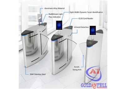 China 304 Stainless Steel Bidirectional Facial Recognitive Turnstile Gate For Public for sale