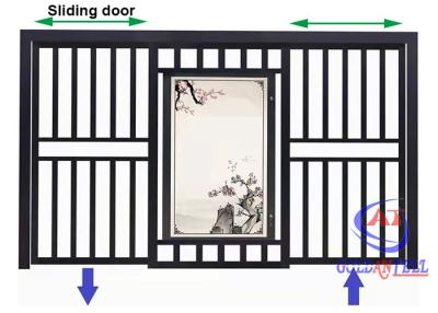 China Modern Walkway Steel Sliding Gate Aluminum Auto Electric Pedestrian Passageway for sale