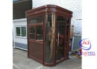 China Red / White Color Security Sentry Box Single Person Guard House 15 Years Lifetime for sale