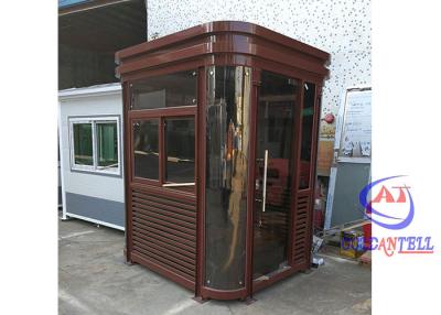 China Red / White Color Security Sentry Box Single Person Guard House 15 Years Lifetime for sale