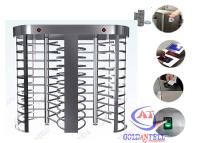 China Bi - directional Airports Subway Station single turnstile , Automatic Revolving Door for sale