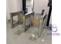 China Fast Speed Swing Barrier Turnstile 45persons/Min For Subway Station Mall for sale