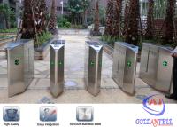 China Pedestrian Flap Barrier Gate with digital door lock , Stadium Turnstile systems for sale