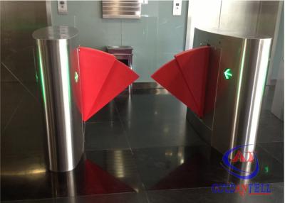China Coin access and Barcode Flap barrier gate of visitor  ticketing management system for sale