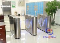 China Smart flap barrier turnstile single or bi-directional optional for station airport for sale