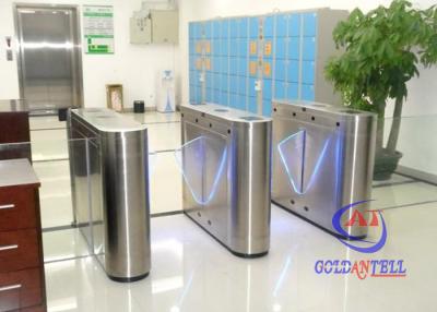China Smart flap barrier turnstile single or bi-directional optional for station airport for sale