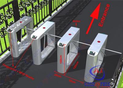 China Office Building Half Height Turnstiles Gate for sale