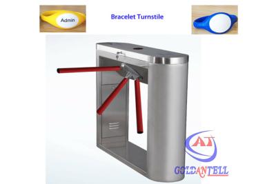 China Conveniet Use Swimming Pool / Gym Tripod Turnstile Gate , Bracelet Reader for sale