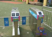 China Double motor remote control Swing barrier gate with fingerprint and RFID reader for sale